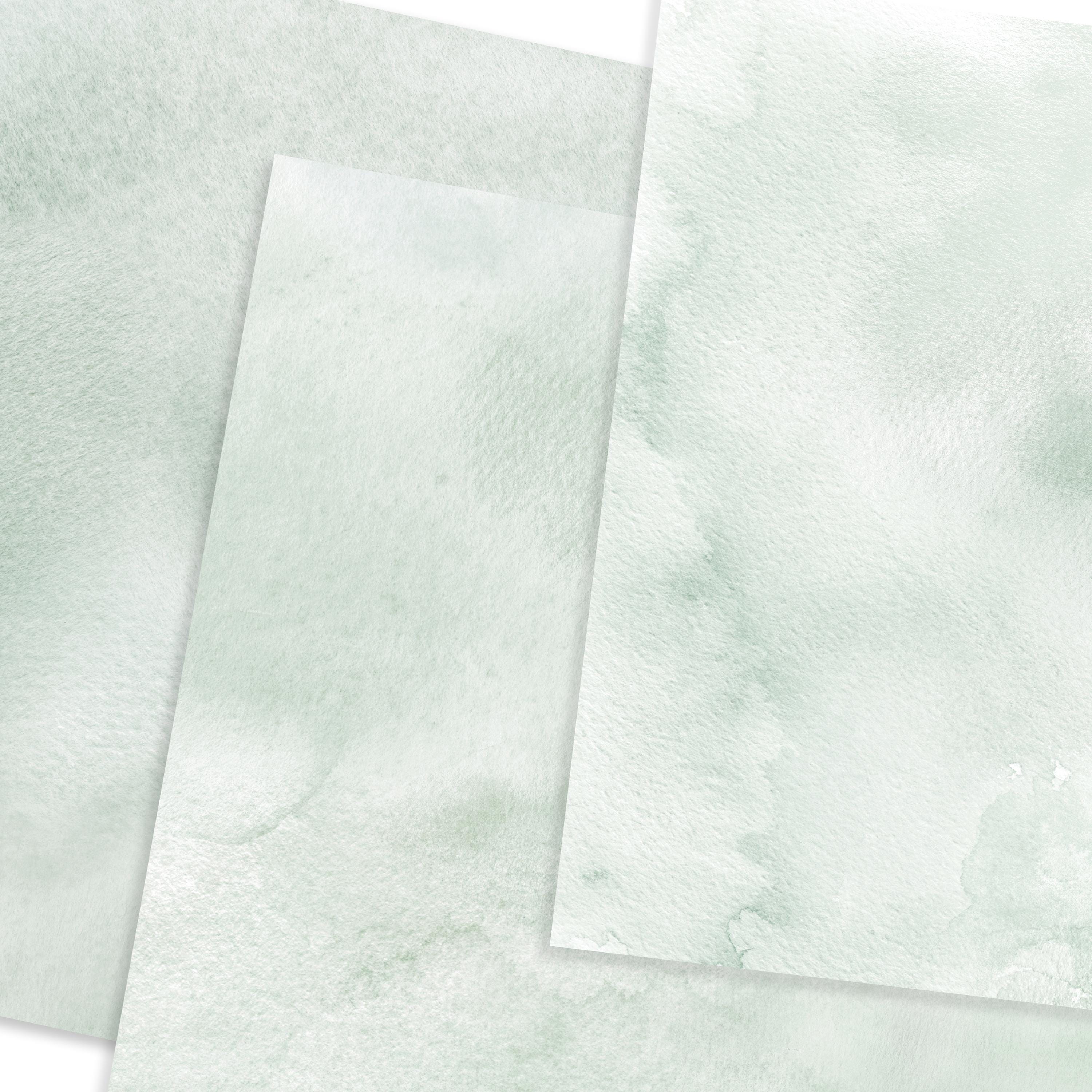 Watercolor Digital Paper, Sage Green Background Watercolour, Light ...