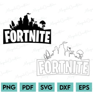 F-nite Logo - Fort Game Svg Png Jpg Dxf Eps Cnc Black and White ...