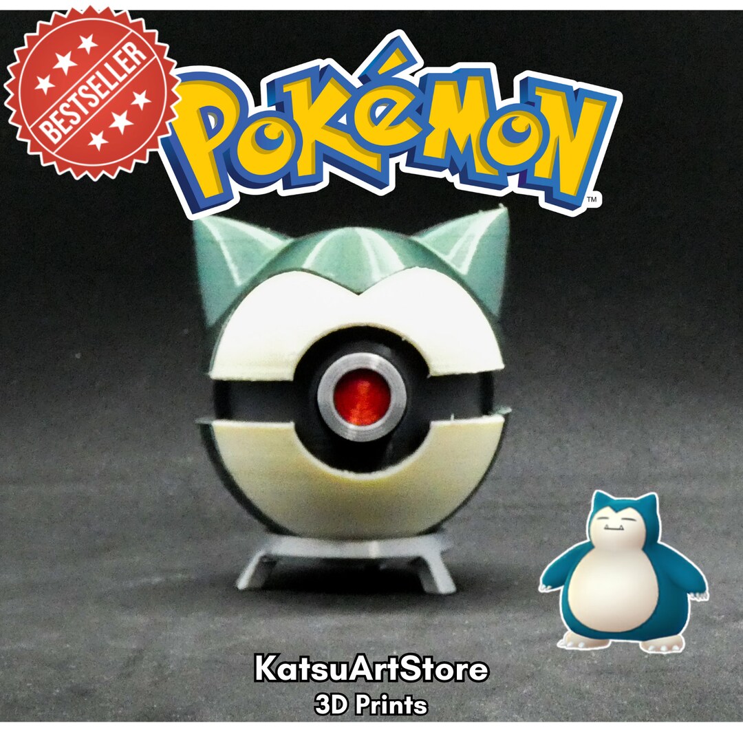 Pokemon Themed Pokeballs Snorlax Snorlax & More to Come - Etsy