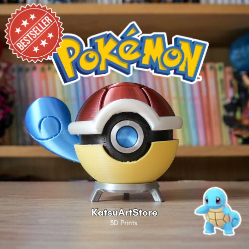 Pokemon Themed Pokeballs Squirtle Squirtle & More to Come - Etsy