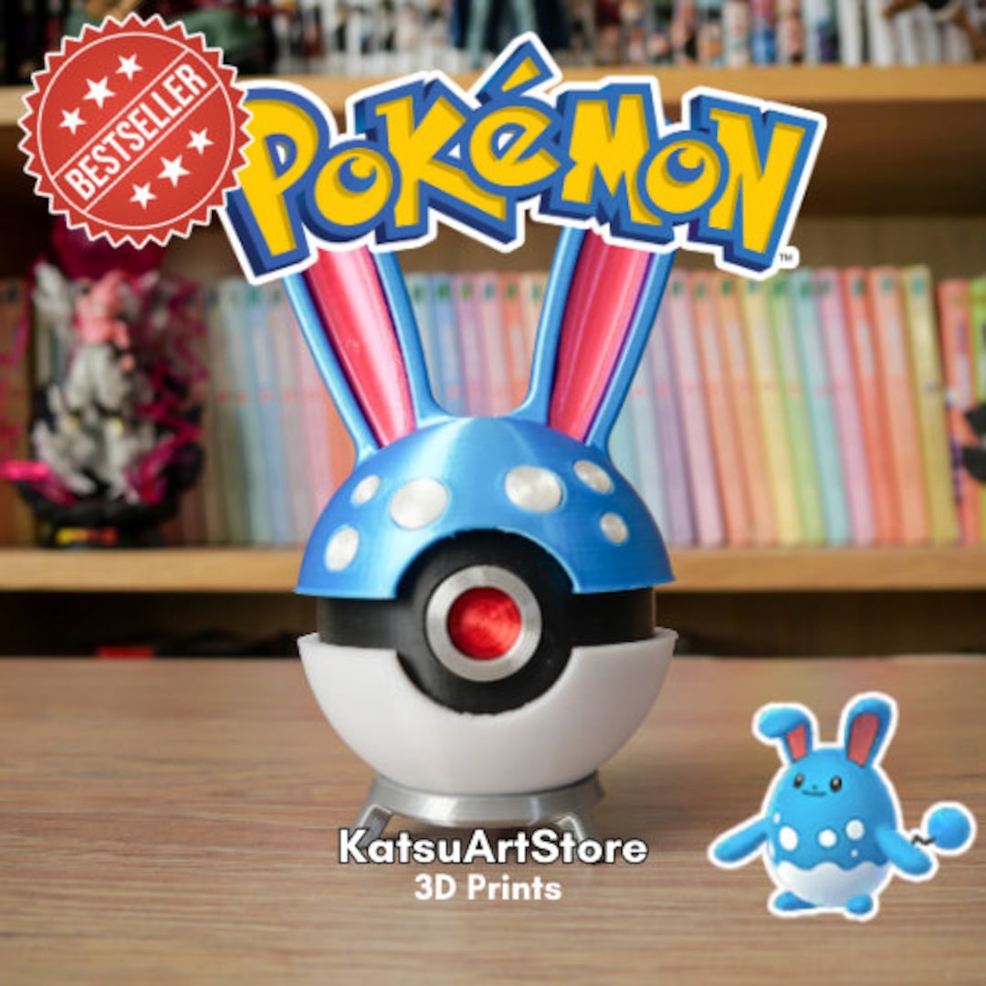 Pokemon Themed Pokeballs Azumarill & More to Come - Etsy UK