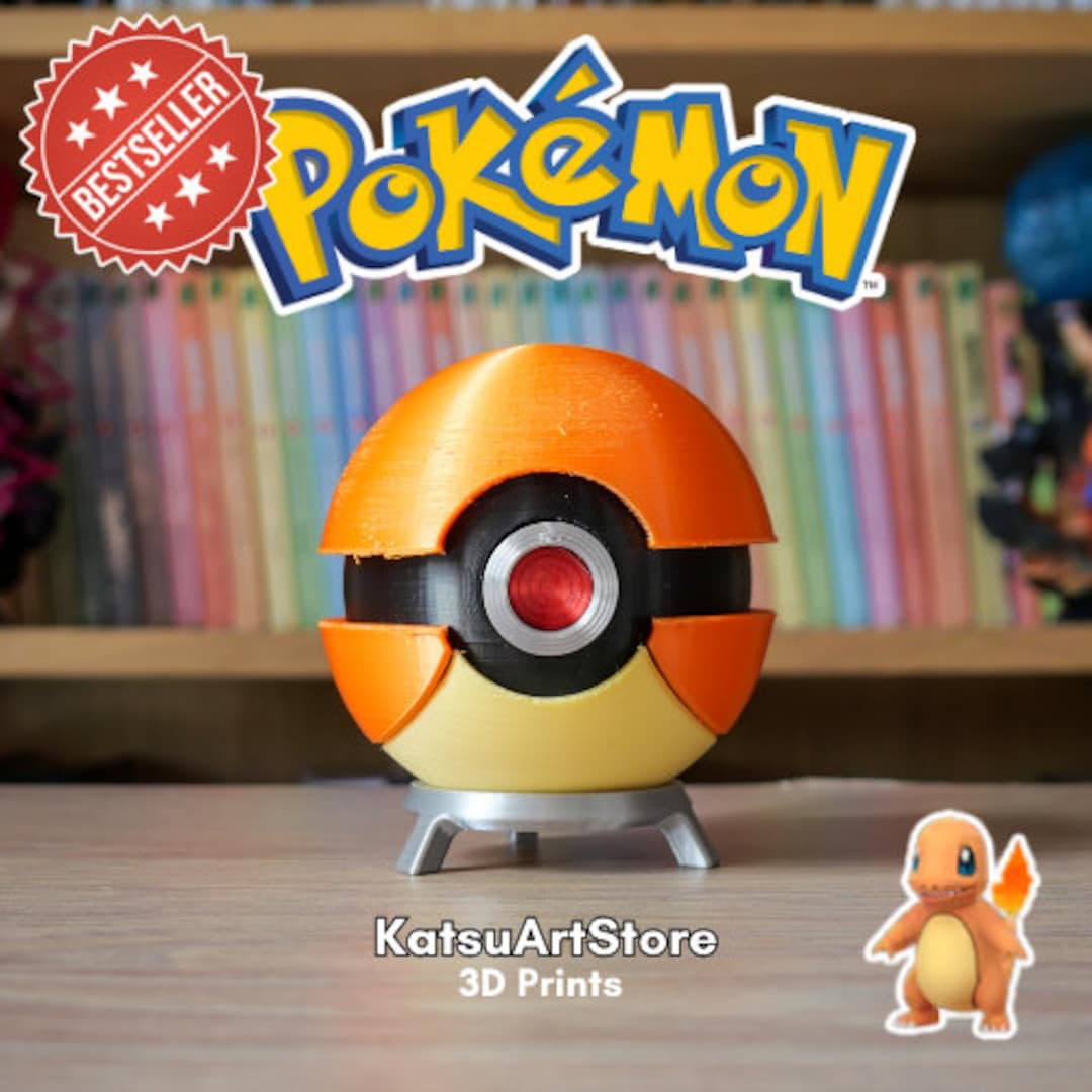 Pokemon Themed Pokeballs Charmander Charmander & More to - Etsy