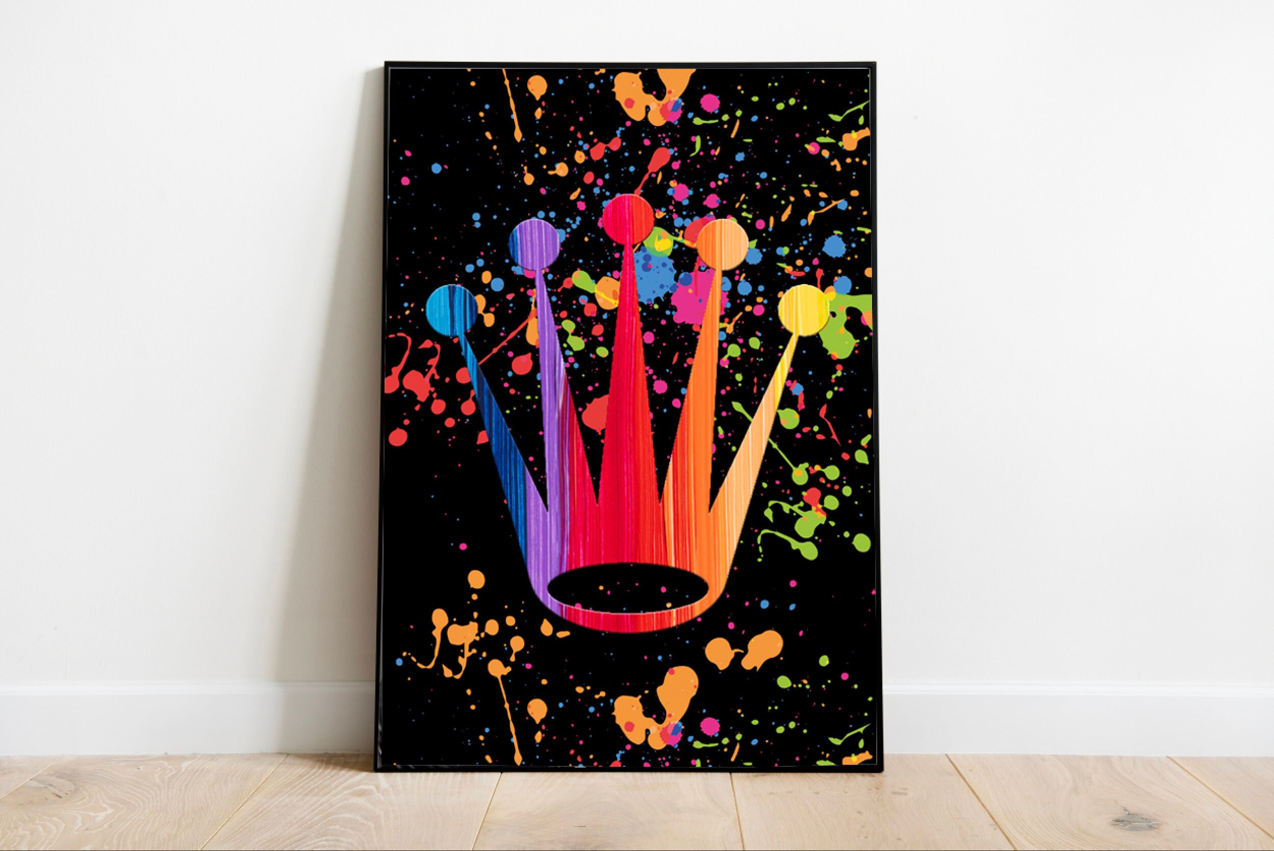 Buy Rolex Crown Graffiti Canvas Art At Best Prices
