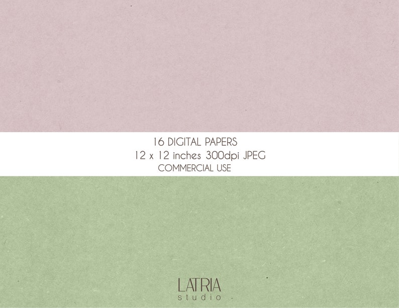 Kraft Color Digital Papers, Cardboard Backgrounds, Color Scrapbook ...