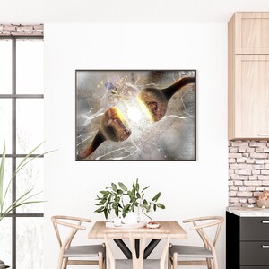 Synapses Watercolor Print, Neuroscience Art, Neurotransmitter, Synapse ...