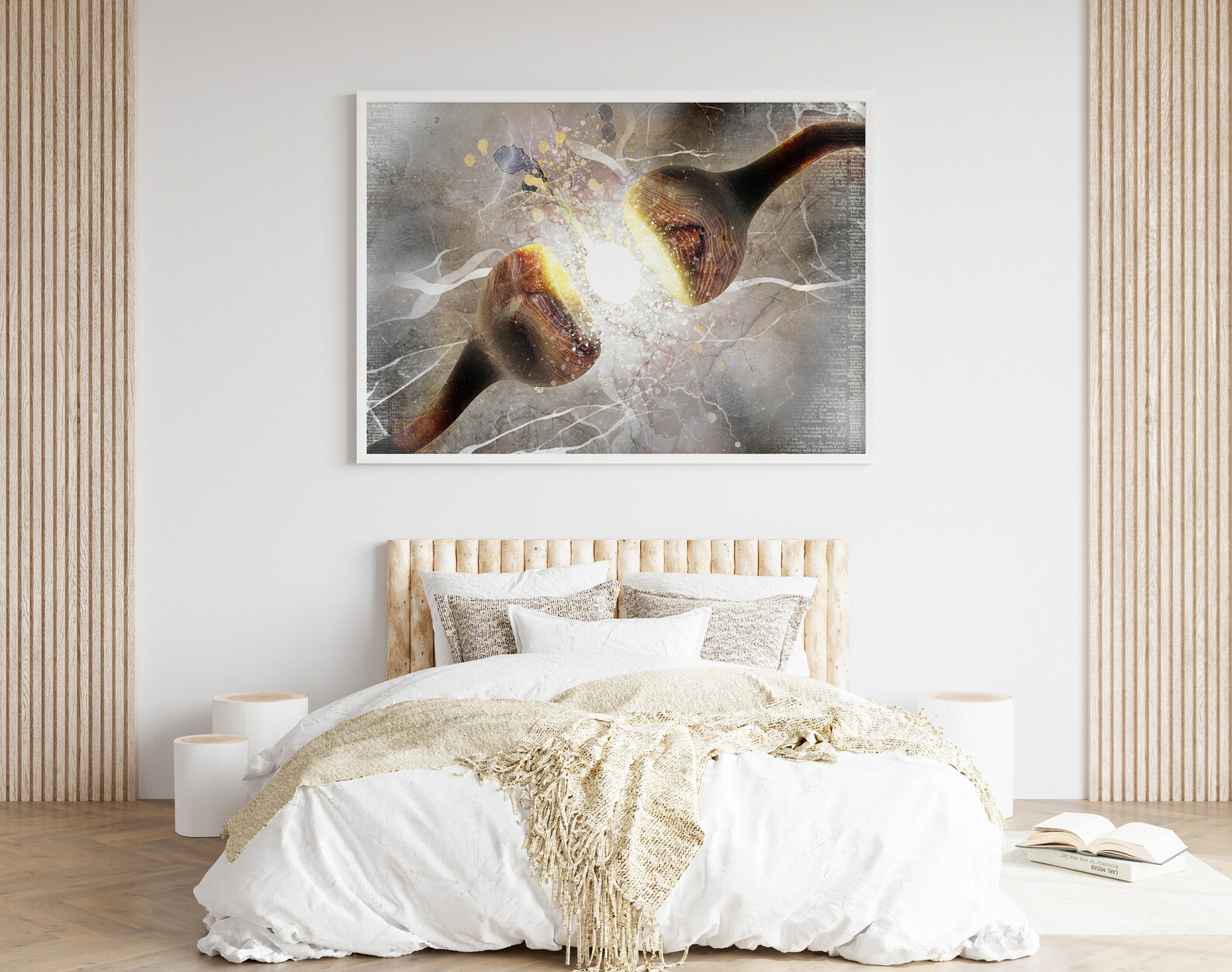 Synapses Watercolor Print, Neuroscience Art, Neurotransmitter, Synapse ...