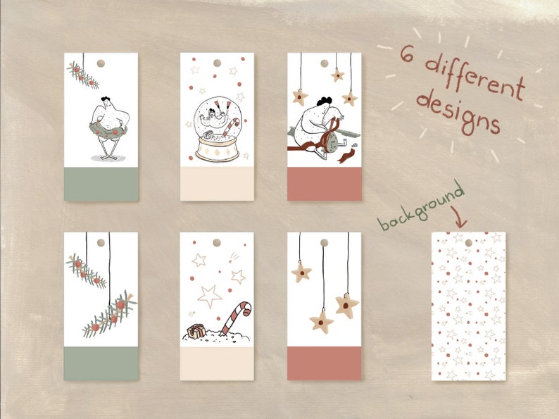 Christmas Name Tags / Name Tags for Stockings / Printable Gift Tags ...