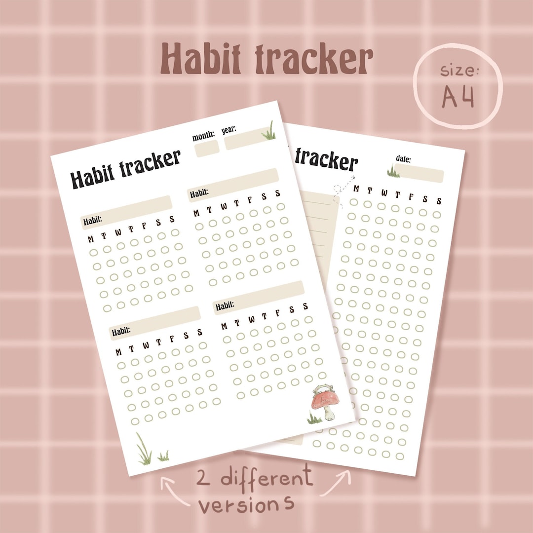 Habit Tracker Printable / Routine Tracker / Daily Habit Tracker ...