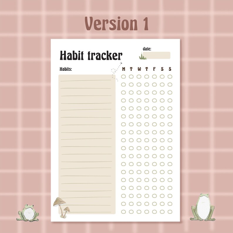Habit Tracker Printable / Routine Tracker / Daily Habit Tracker ...