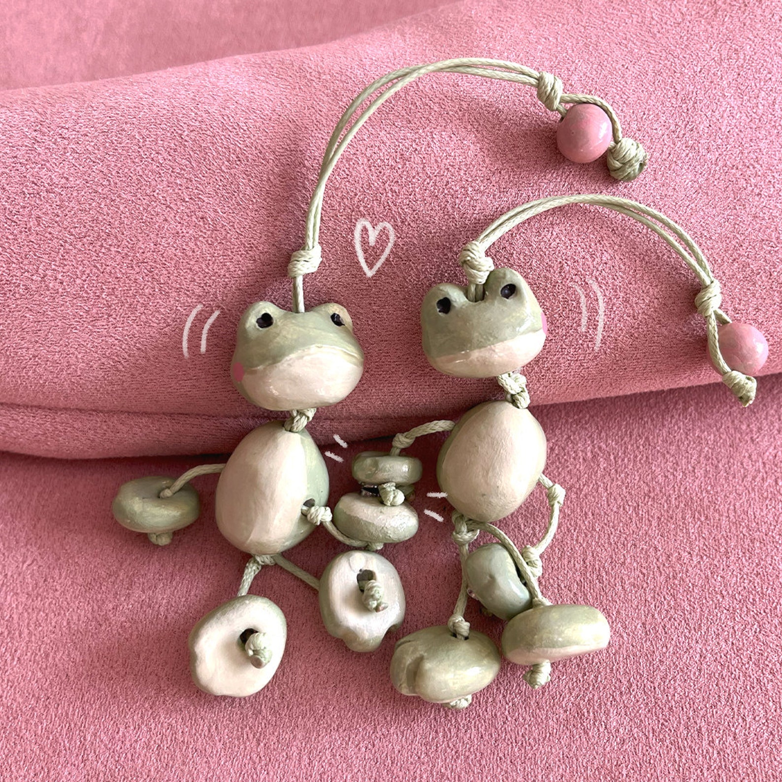 Bobo the Frog Keychain / Frog Friend / Anxiety Relief / Anxiety ...