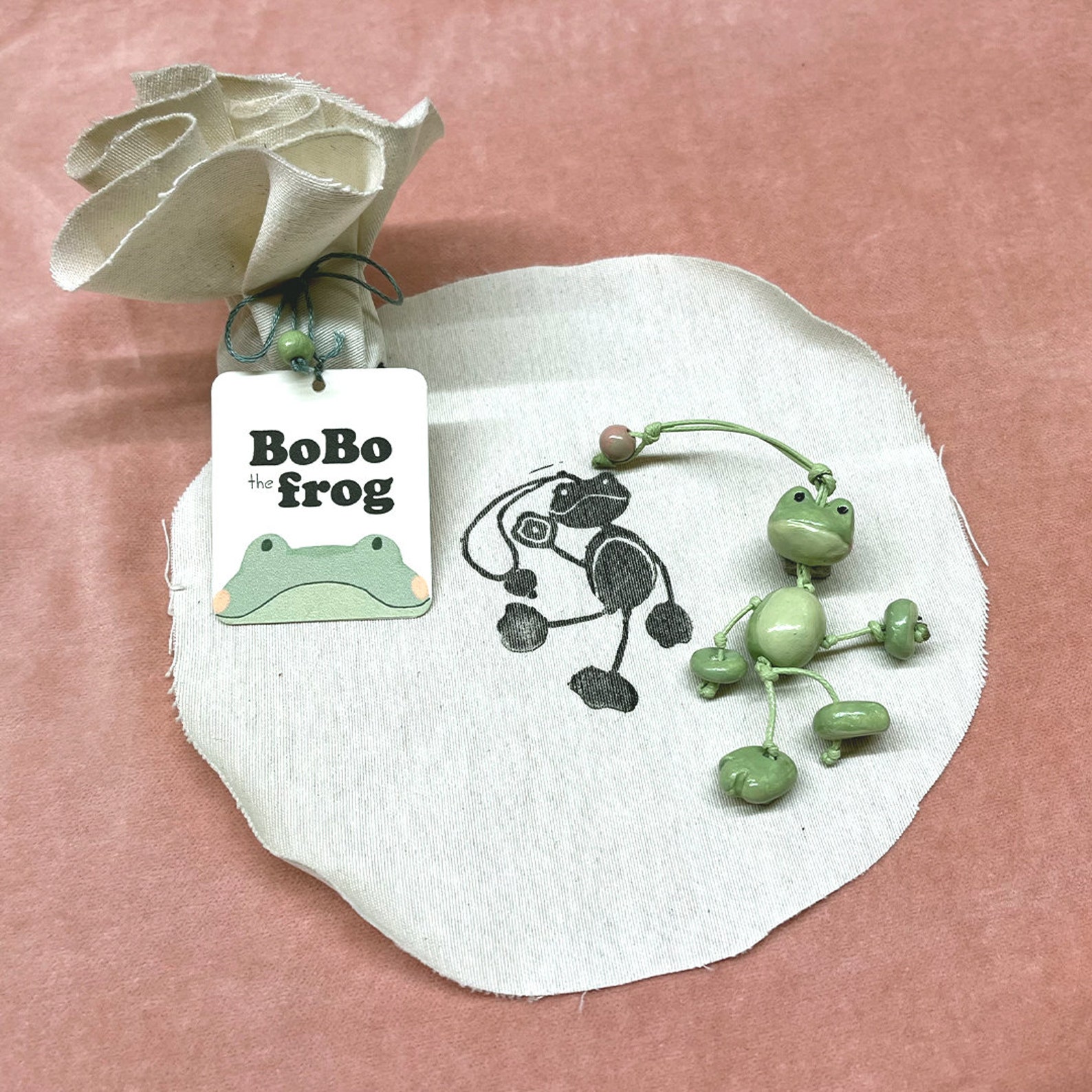Bobo the Frog Keychain / Frog Friend / Anxiety Relief / Anxiety ...