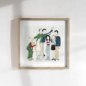 Friends TV Show Print / Friends TV Series Poster / Friends Illustration ...