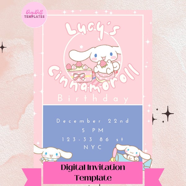 Canva Anime Invitations - Etsy