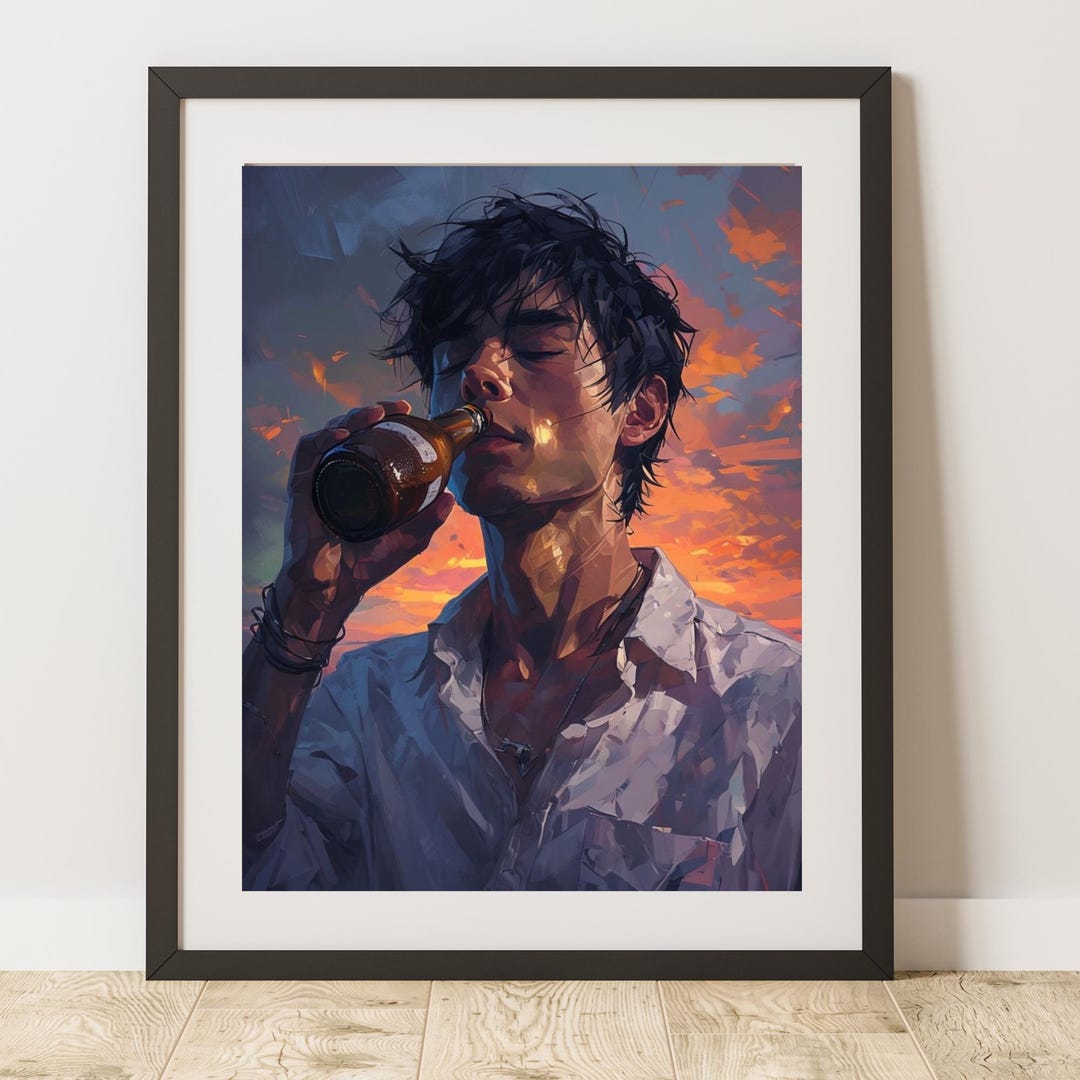 Beer Wall Art,beer Prints,modern Art Print,alcohol Wall Art,man Cave ...