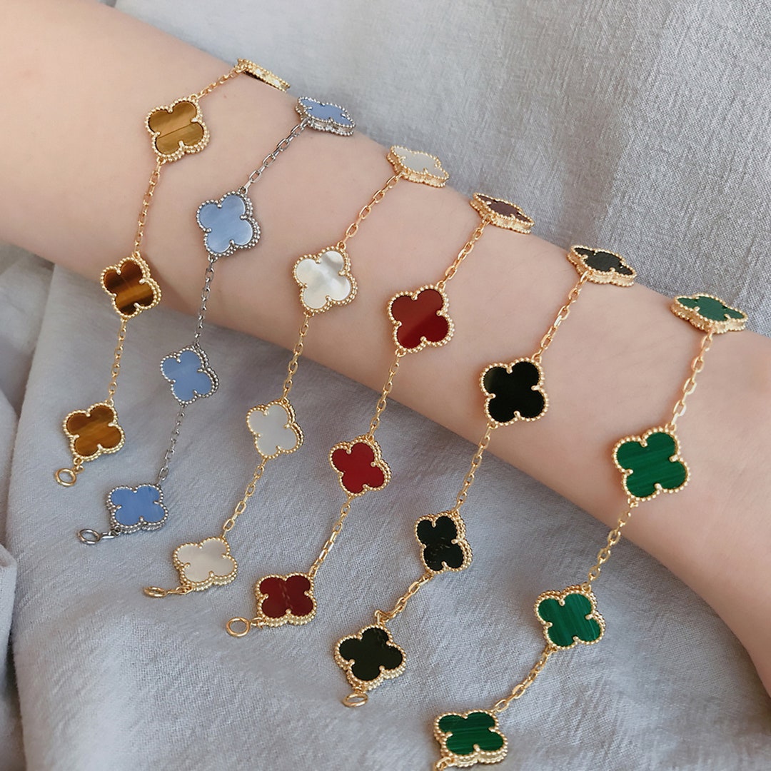 15mm High Quality Clover Bracelet925 Silver 18k Gold Plated - Etsy UK
