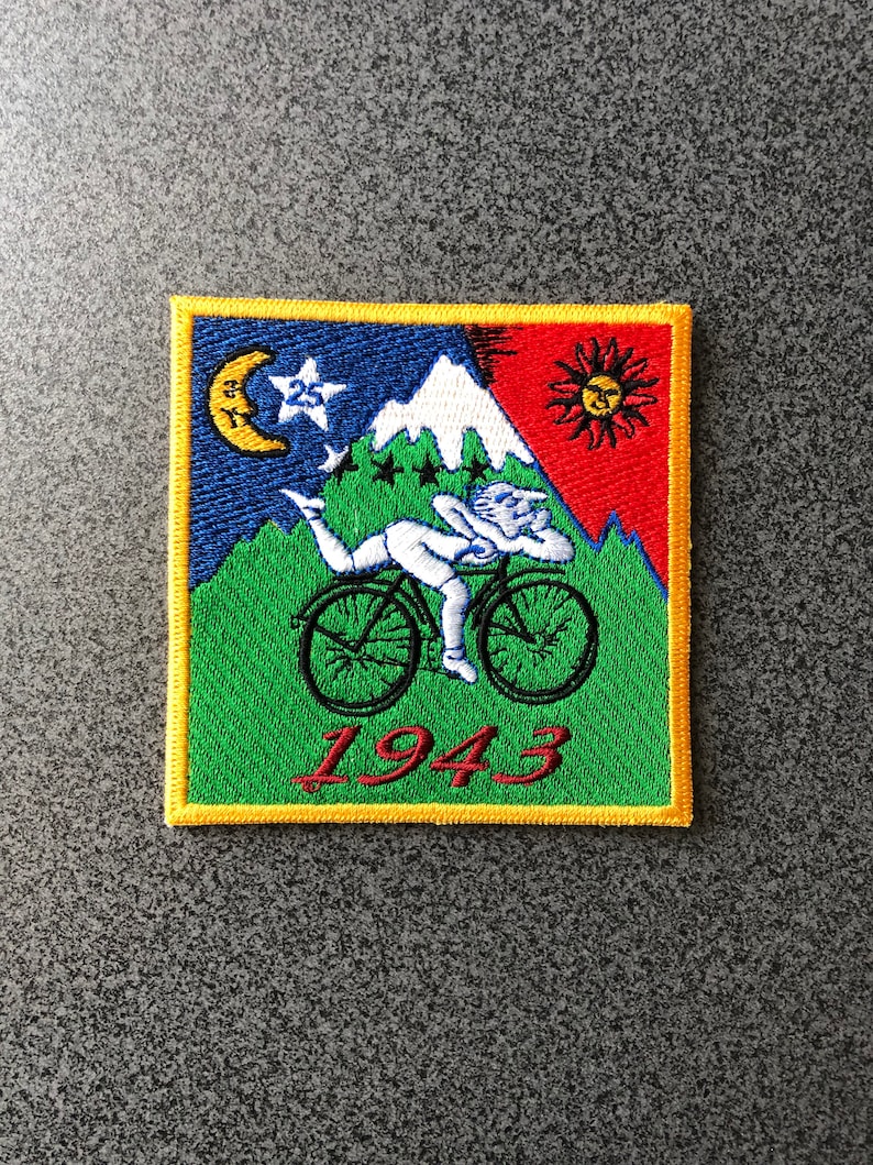 Patch, Embroidered Crest LSD 1943 Albert Hofmann Bicycle Day Trip, Acid, Festival, Hippies, Trip ...