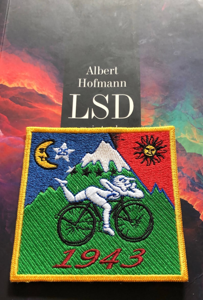 Patch, Embroidered Crest LSD 1943 Albert Hofmann Bicycle Day Trip, Acid ...