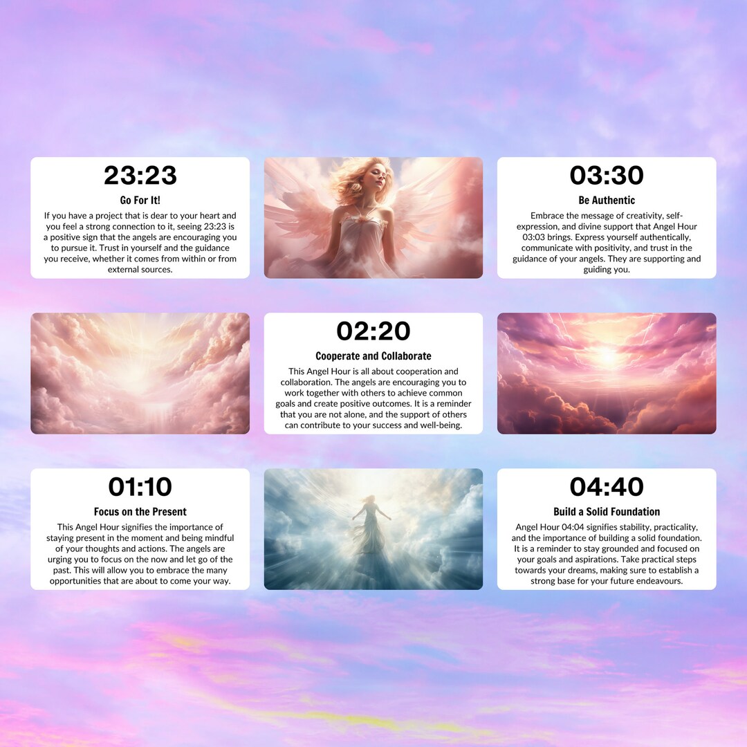 Angel Hour Cards by Hattie Thorn. Original Design 41 Card Deck - Etsy