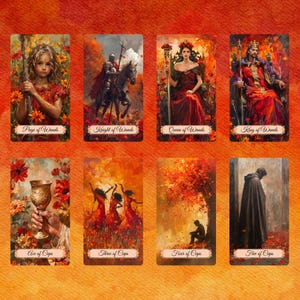 Autumn Fields Tarot • 78-card Deck • Harvest Colours • Hattie Thorn ...