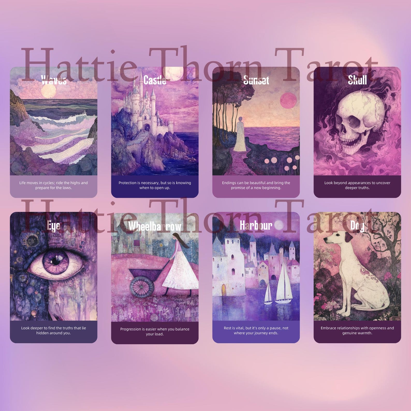 Enchanted Veil Oracle • Intuitive Deck of Signs & Symbols • 50 ...