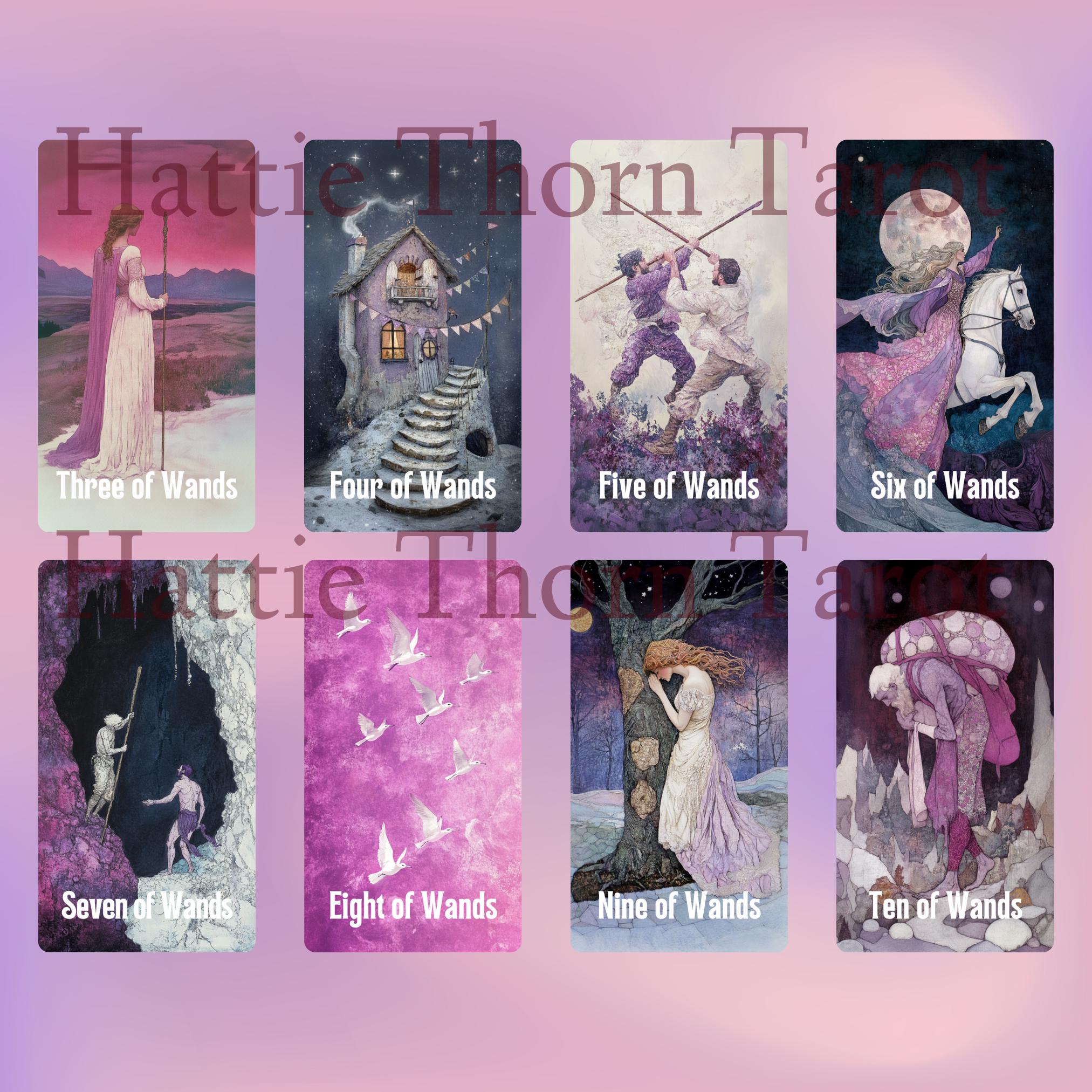 Enchanted Veil Tarot and Oracle Bundle by Hattie Thorn. 2 Deck Special ...