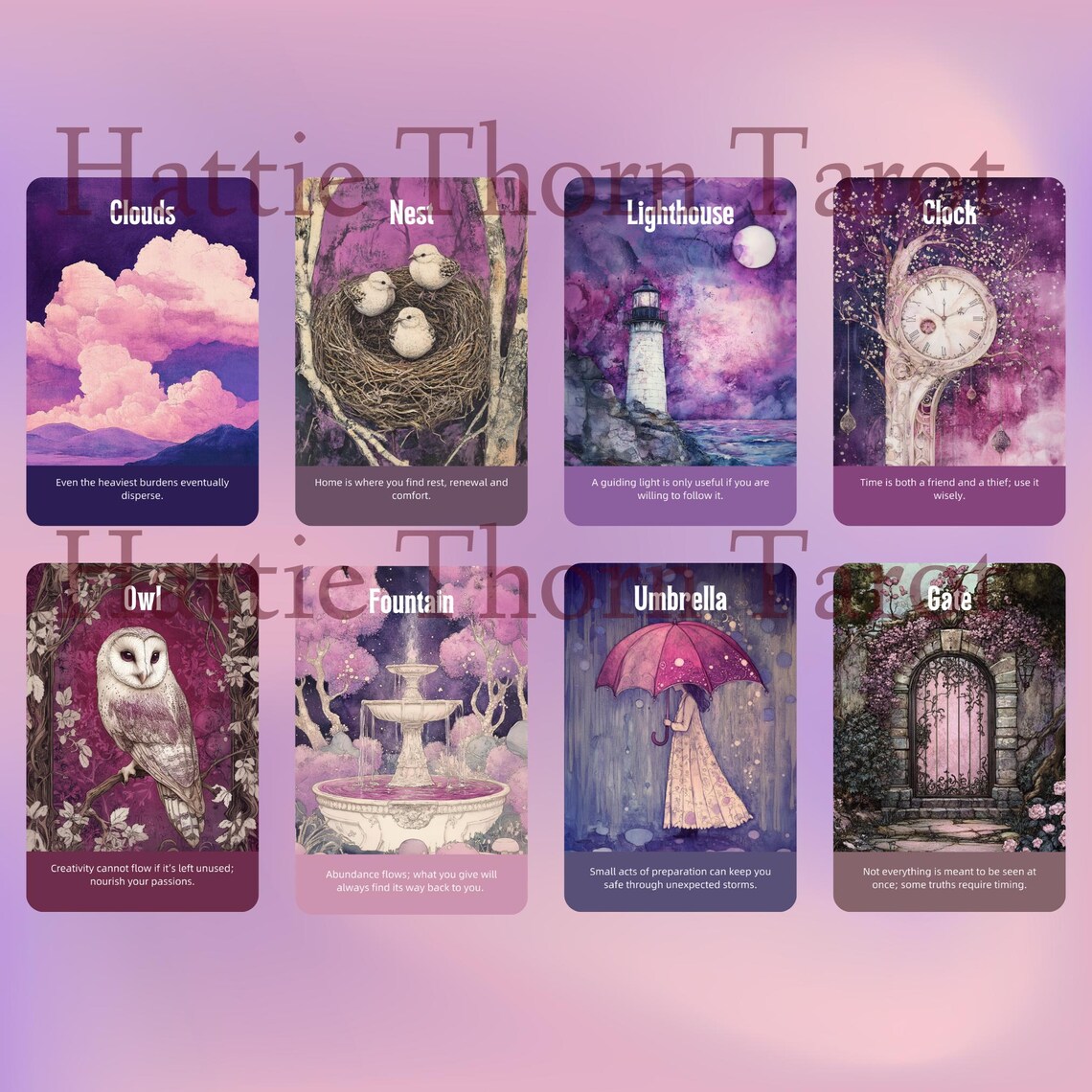 Enchanted Veil Oracle • Intuitive Deck of Signs & Symbols • 50 ...