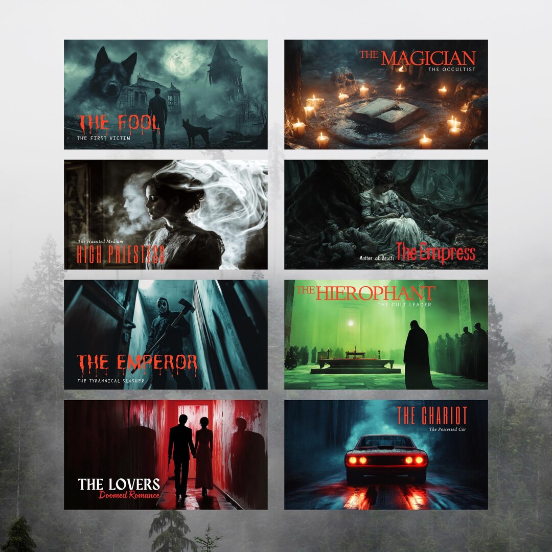 Twisted Tarot • Cinematic Horror Deck • 78 Cards + Guidebook • Hattie ...