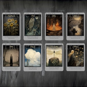 Shadow Fates Oracle • 45-card Deck • Dark Reflections & Intuition ...