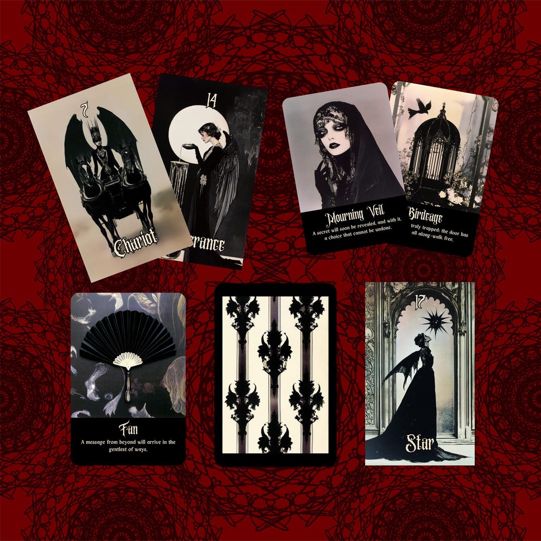 Gothic Dawn Tarot and Oracle Bundle by Hattie Thorn. 2 Deck Special! - Etsy
