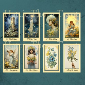Bygone Spring Tarot • Antique Springtime 78-card Deck • Victorian ...