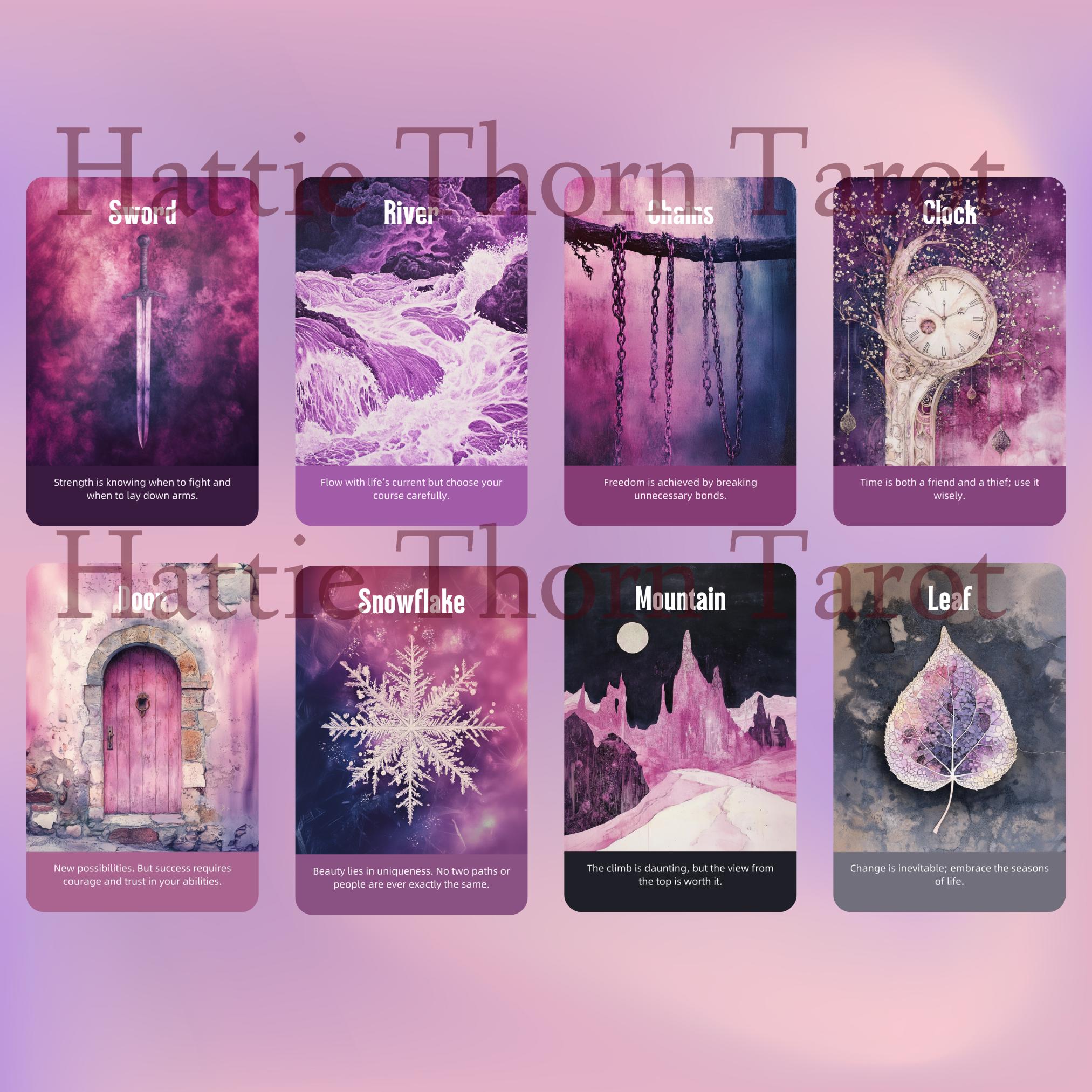 Enchanted Veil Oracle • Intuitive Deck of Signs & Symbols • 50 ...