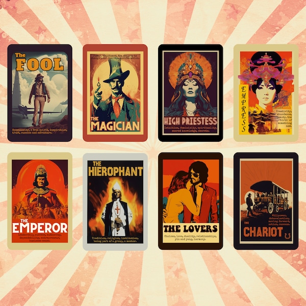 Tarot Card Poster - Etsy