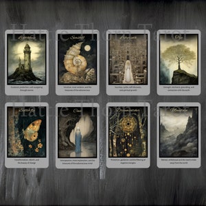 Shadow Fates Oracle • 45-card Deck • Dark Reflections & Intuition ...