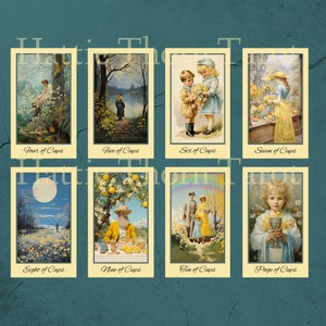 Bygone Spring Tarot • Antique Springtime 78-card Deck • Victorian ...