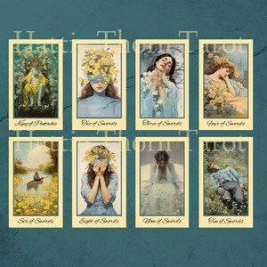 Bygone Spring Tarot • Antique Springtime 78-card Deck • Victorian ...