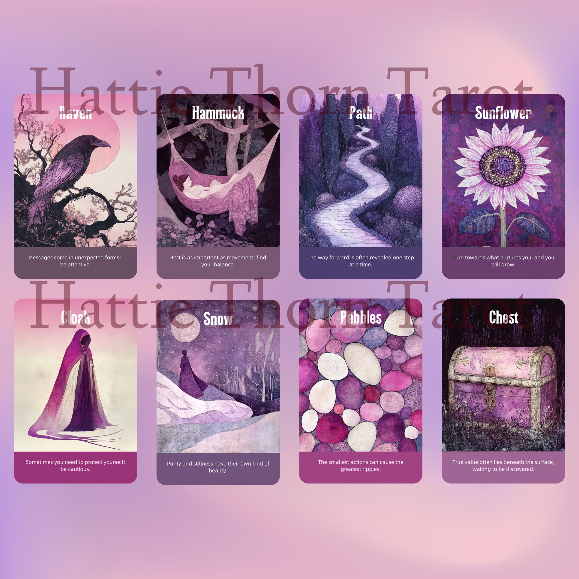Enchanted Veil Oracle • Intuitive Deck of Signs & Symbols • 50 ...