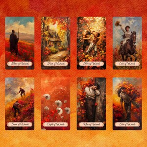 Autumn Fields Tarot • 78-card Deck • Harvest Colours • Hattie Thorn ...