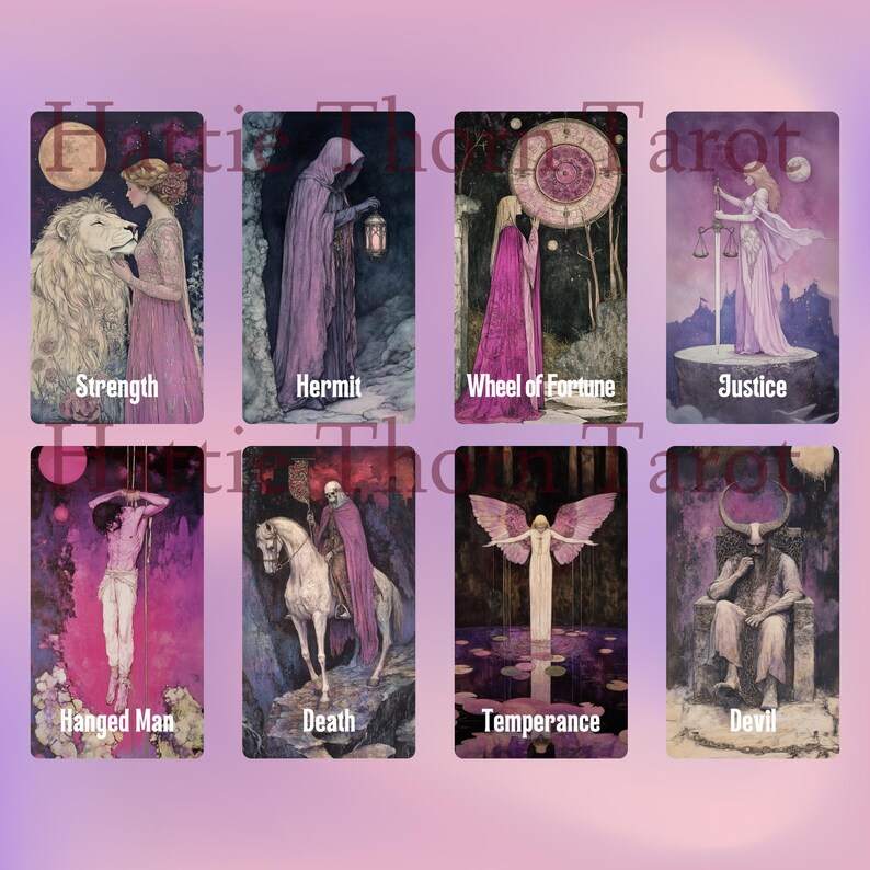 Enchanted Veil Tarot and Oracle Bundle by Hattie Thorn. 2 Deck Special ...