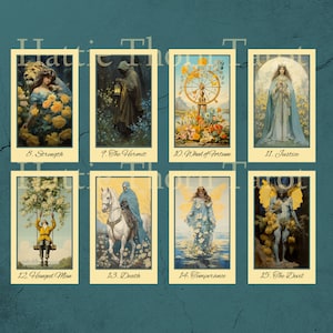 Bygone Spring Tarot • Antique Springtime 78-card Deck • Victorian ...