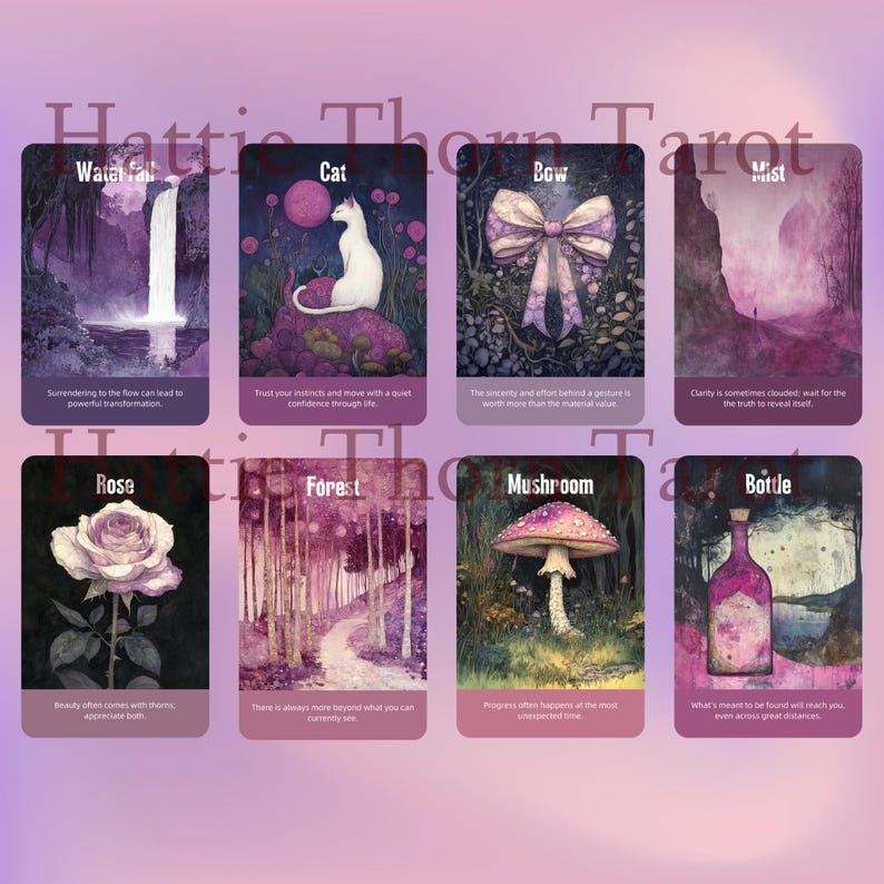 Enchanted Veil Oracle • Intuitive Deck of Signs & Symbols • 50 ...