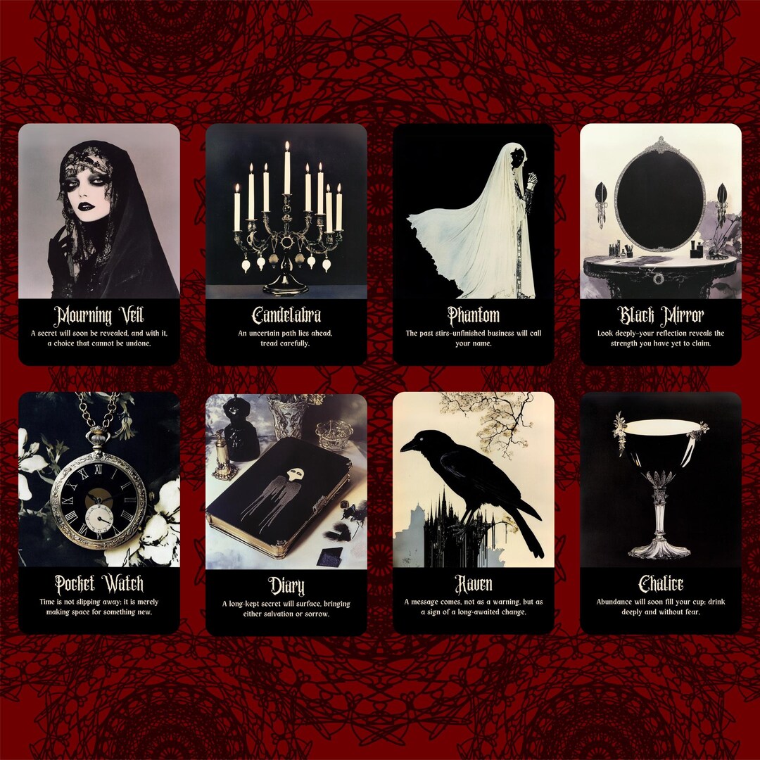 New!! Gothic Dawn Oracle by Hattie Thorn. Original Design 50 Card Deck ...