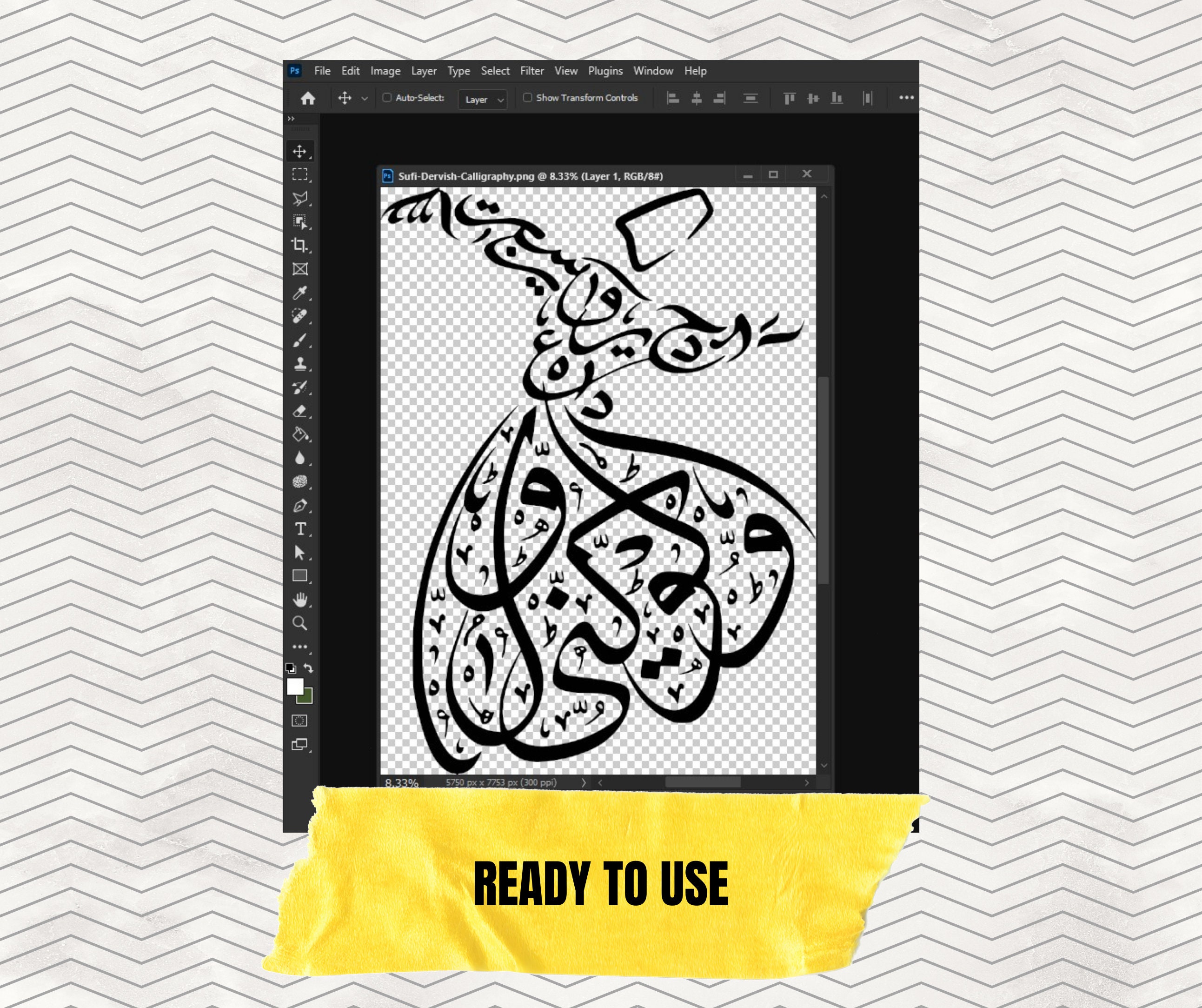 Sufi Calligraphy Art - Whirling Derwish Rumi Quotes Arabic Calligraphy ...