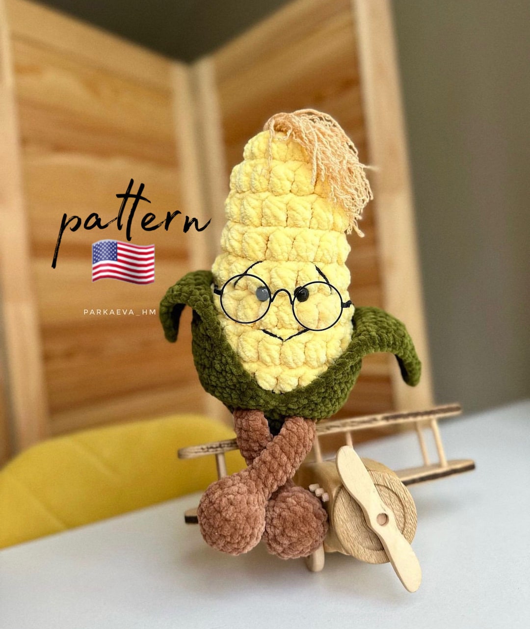 Corn Crochet Pattern: Amigurumi Plush Toy (PDF Pattern) - Etsy