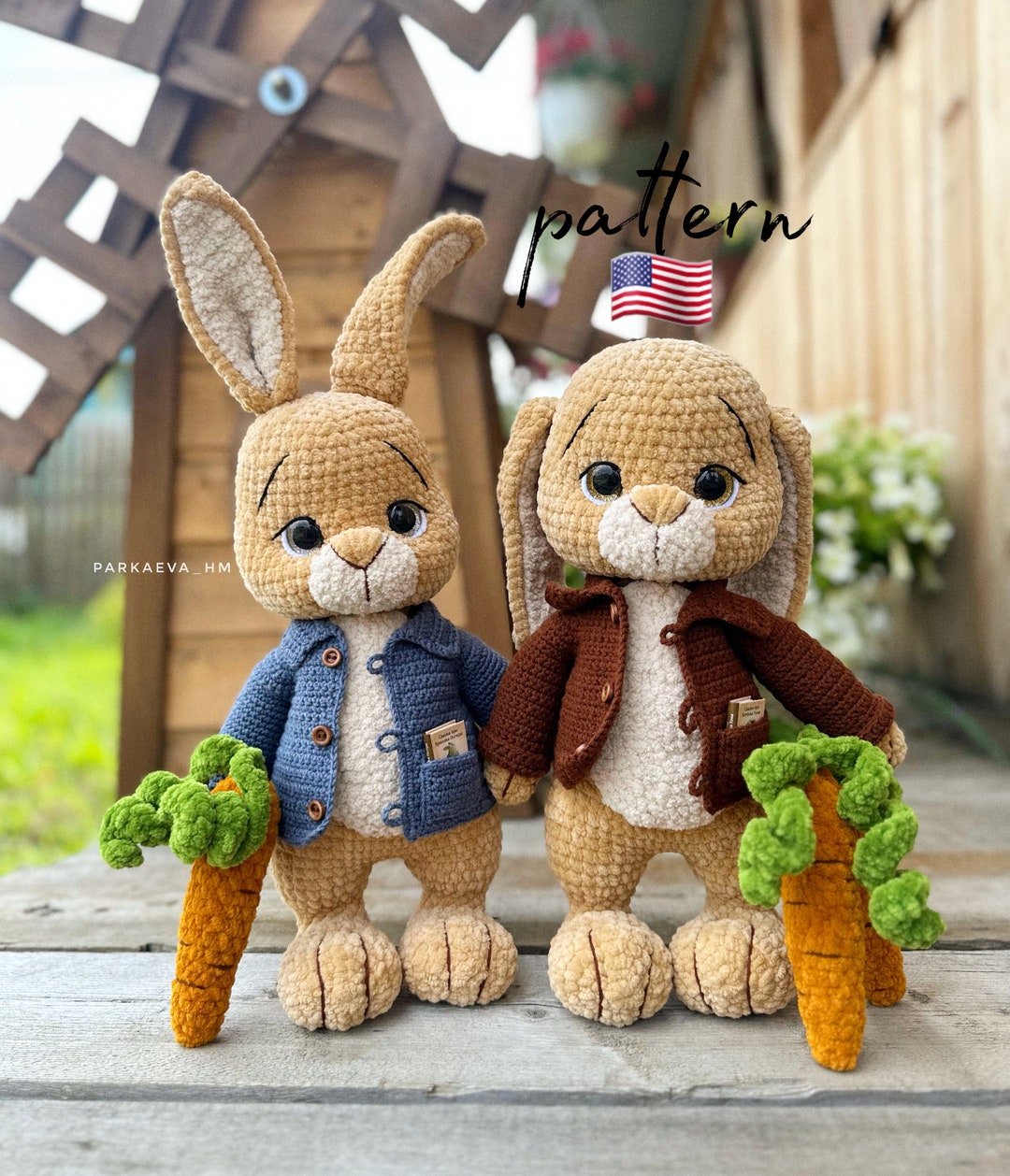 Crochet Bunny Pattern / Stuffed Bunny / Crochet Animals / Amigurumi ...