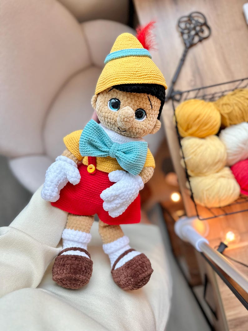 Wooden Boy Crochet Pattern / Fairy Tale Amigurumi Doll / Wooden Puppet ...
