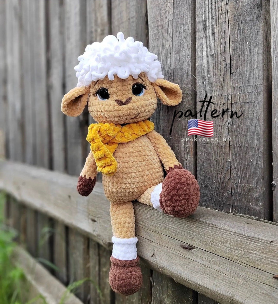 Sheep Crochet Pattern / Amigurumi Pattern / Stuffed Sheep Pattern ...