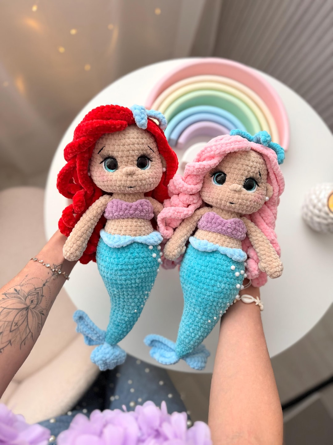 Mermaid Crochet Pattern. Amigurumi Doll PDF. Cute Mermaid Toy. Beginner ...