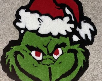 Grinch Tufted Rug - Etsy