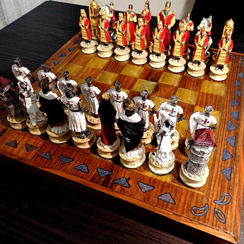 Antique Chess Set - Etsy