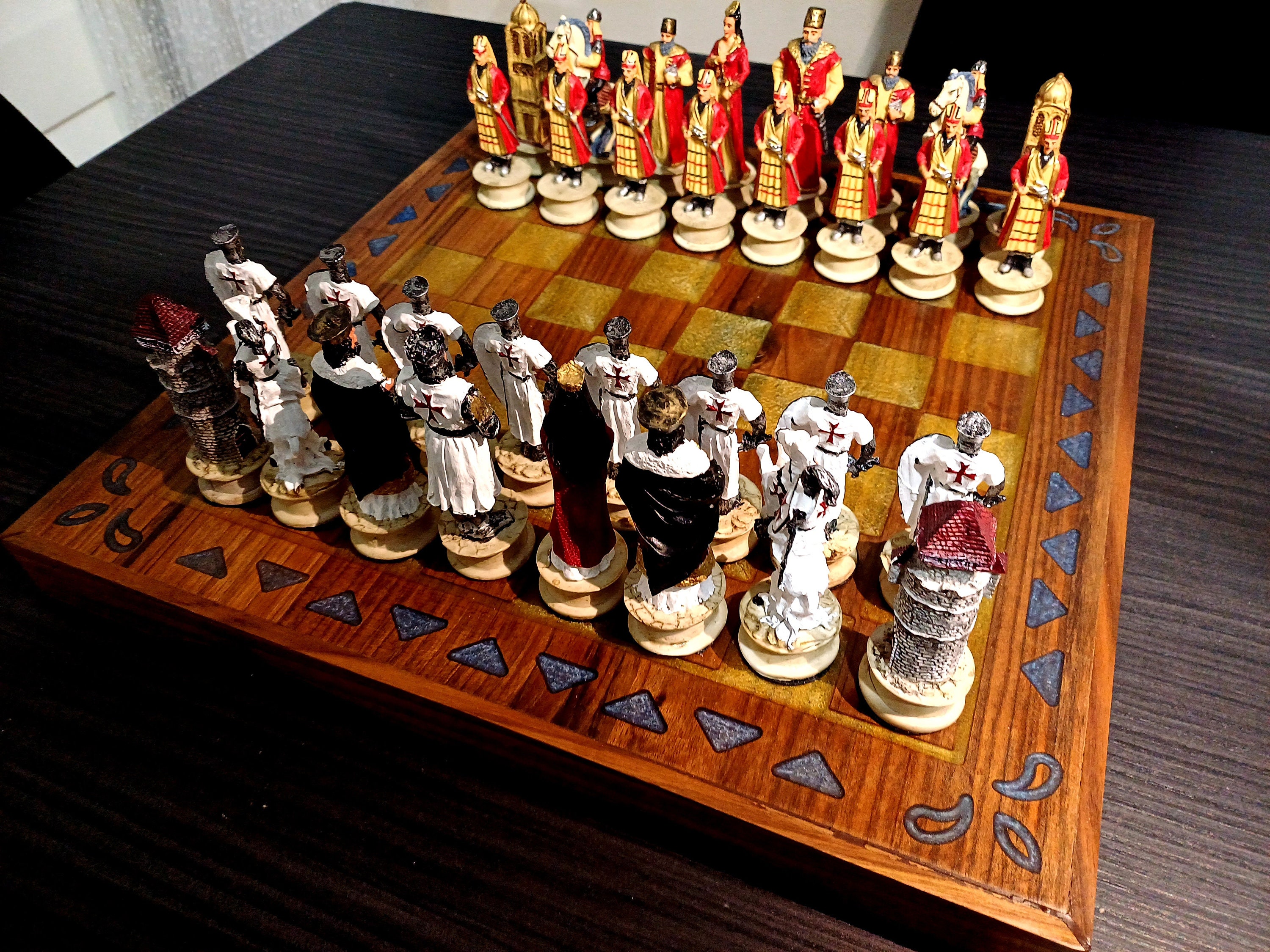 Antique Chess Set - Handmade - Historical - Ottomans - Romans ...